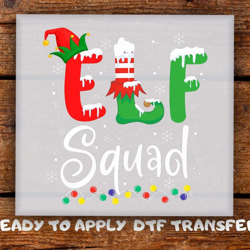 Elf Crew Heat Transfer - Etsy
