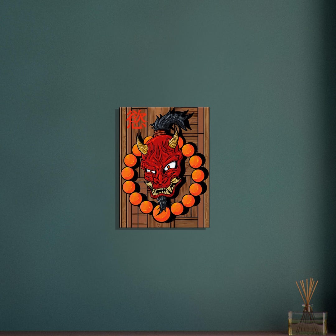 ETMYS ONI Mask Canvas - Etsy
