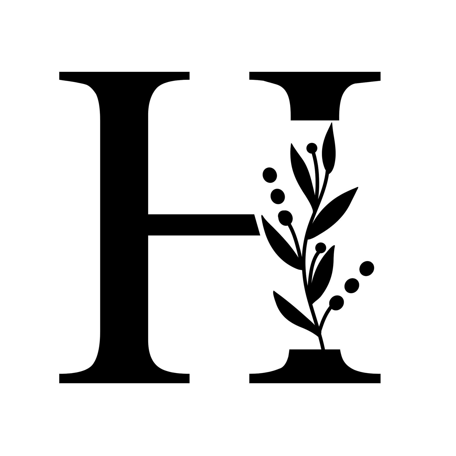 H Alphabet Design Only Digital Download SVG - Etsy