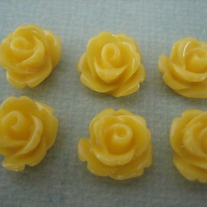 Yellow Flowers, Mini Roses, 10mm Yellow Roses, 6pcs Yellow Mini Rose ...