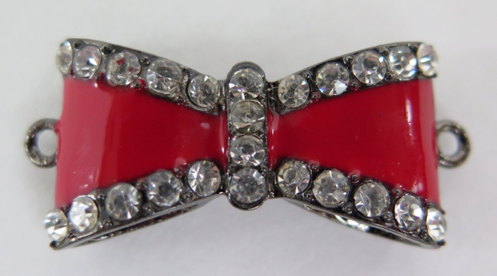 Red Bow Bow Connector Bow Charm Red Bow Charm Red Enamel - Etsy