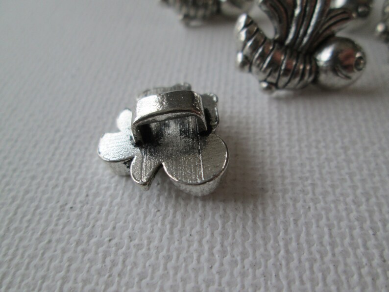 Bee Charms Silver Bees Bee Pendant 18x15mm Bead ZARDENIA - Etsy