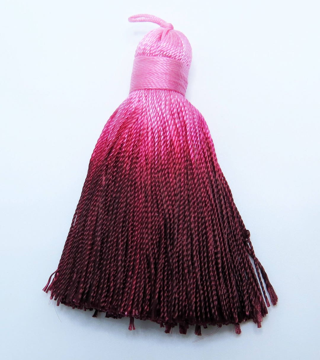 Pink Ombre Tassels, Pink Tassels, Gradient Tassels, Silk Tassel, Long ...