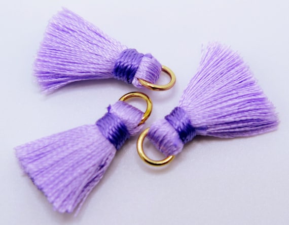Purple Tassels Light Purple Tassels Small Tassels Diy Etsy