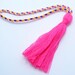 Pink Tassels Hot Pink Rope Tassel Cotton Tassels Jewelry - Etsy