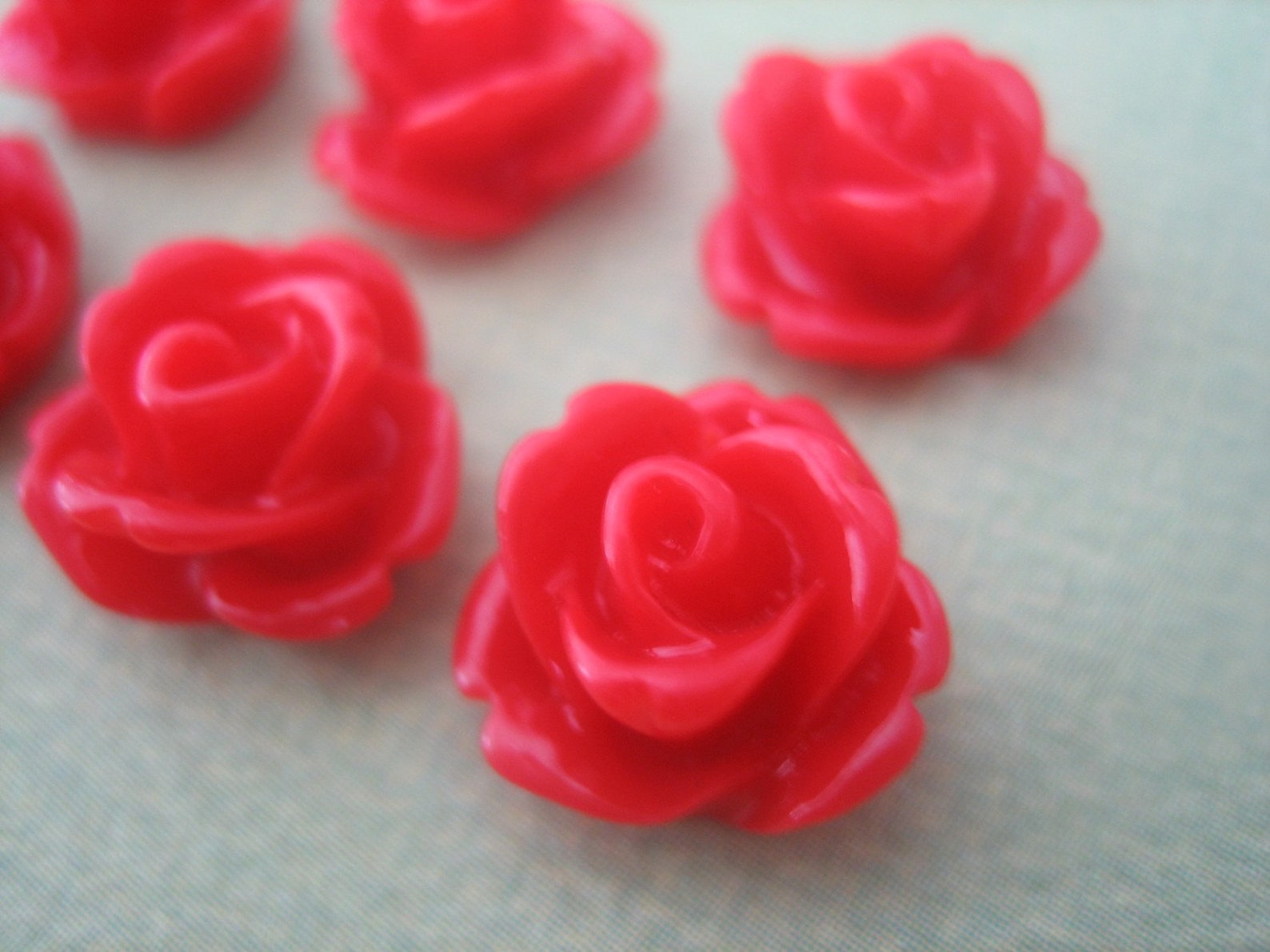 Mini Roses 10mm Roses Red Mini Rose Flower Cabochons 10mm - Etsy