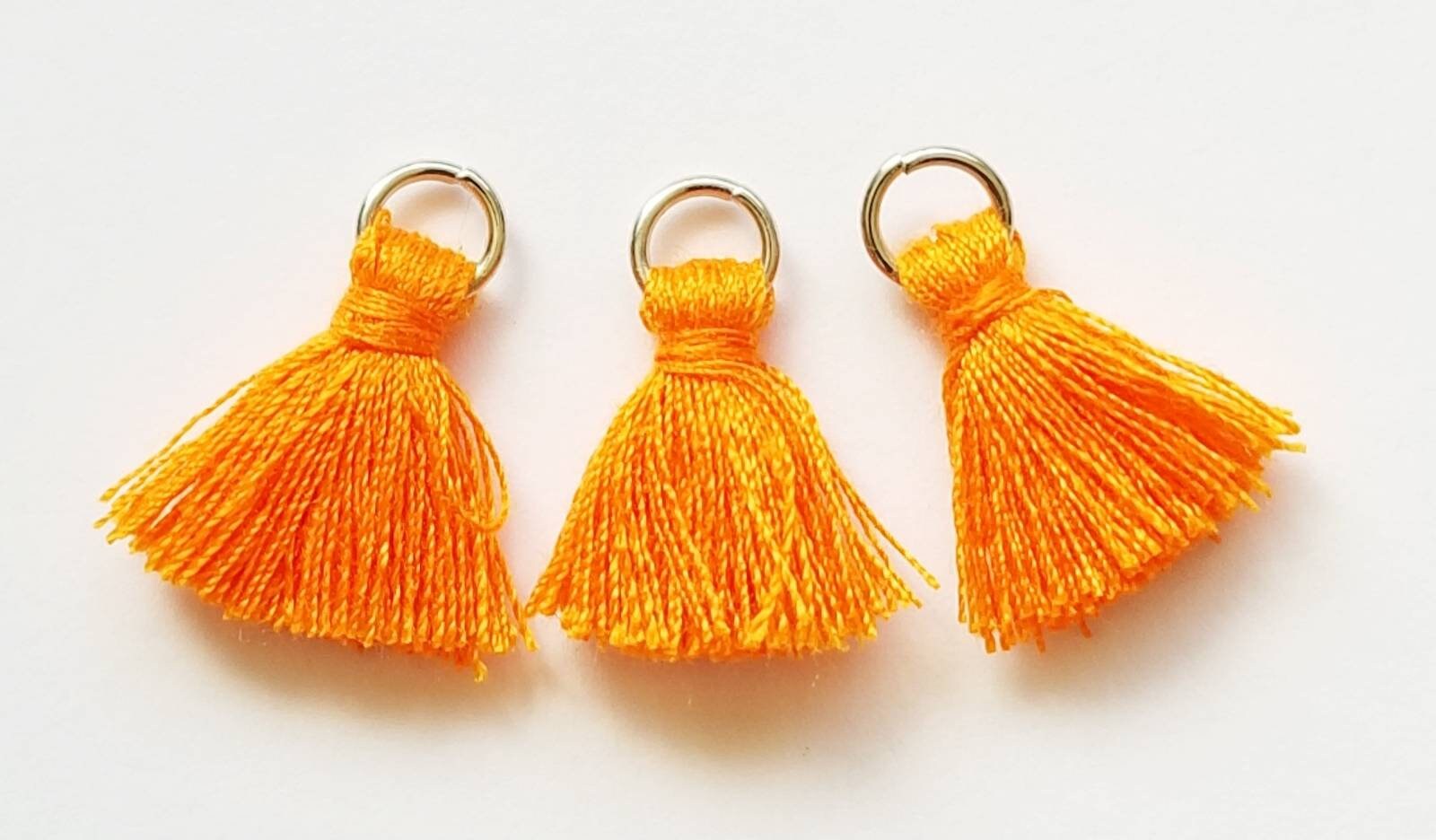 Orange Tassels Short Cotton Tassels Small Tassels 3 Pieces - Etsy Australia