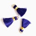 Navy Tassels Blue Tassels Cotton Tassels Navy and Gold - Etsy