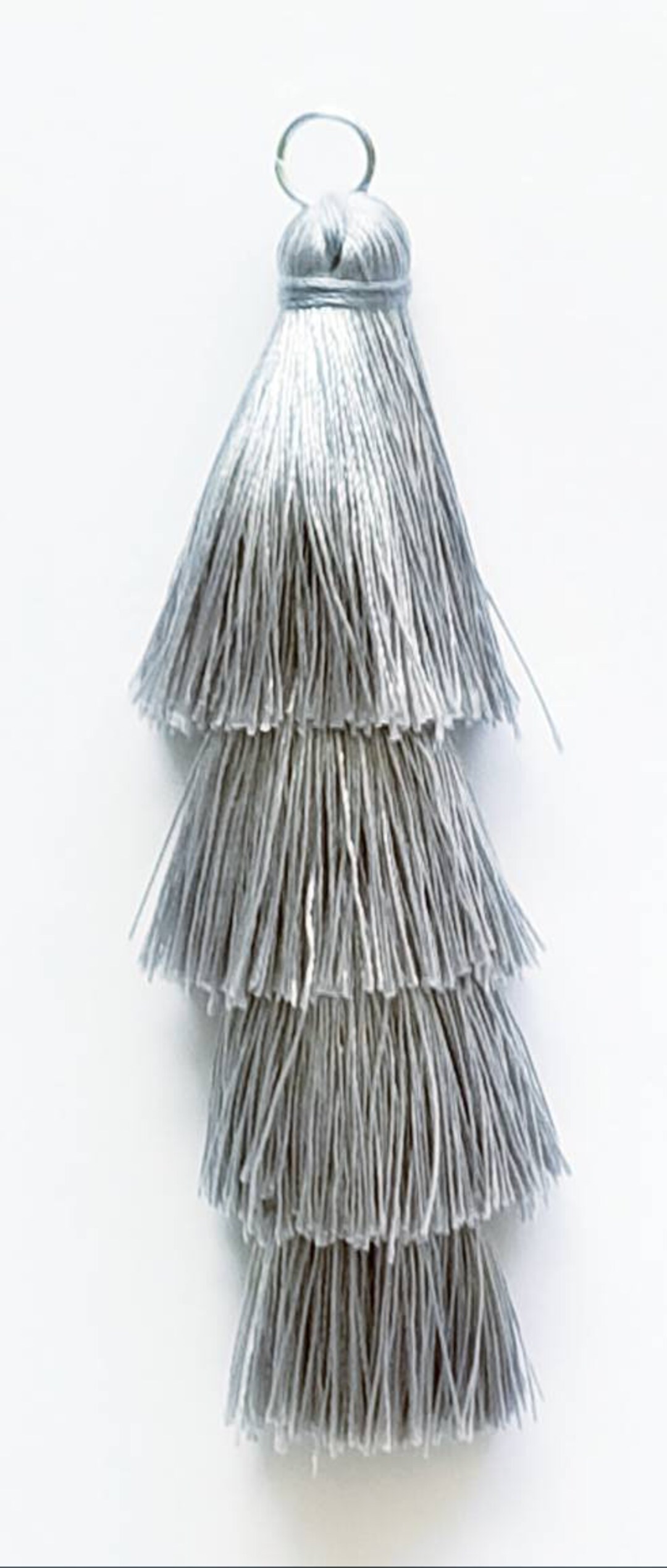 Gray Tassels, DIY Tassels, Four Tier Grey Tassel, Long Tassels, Sewing ...