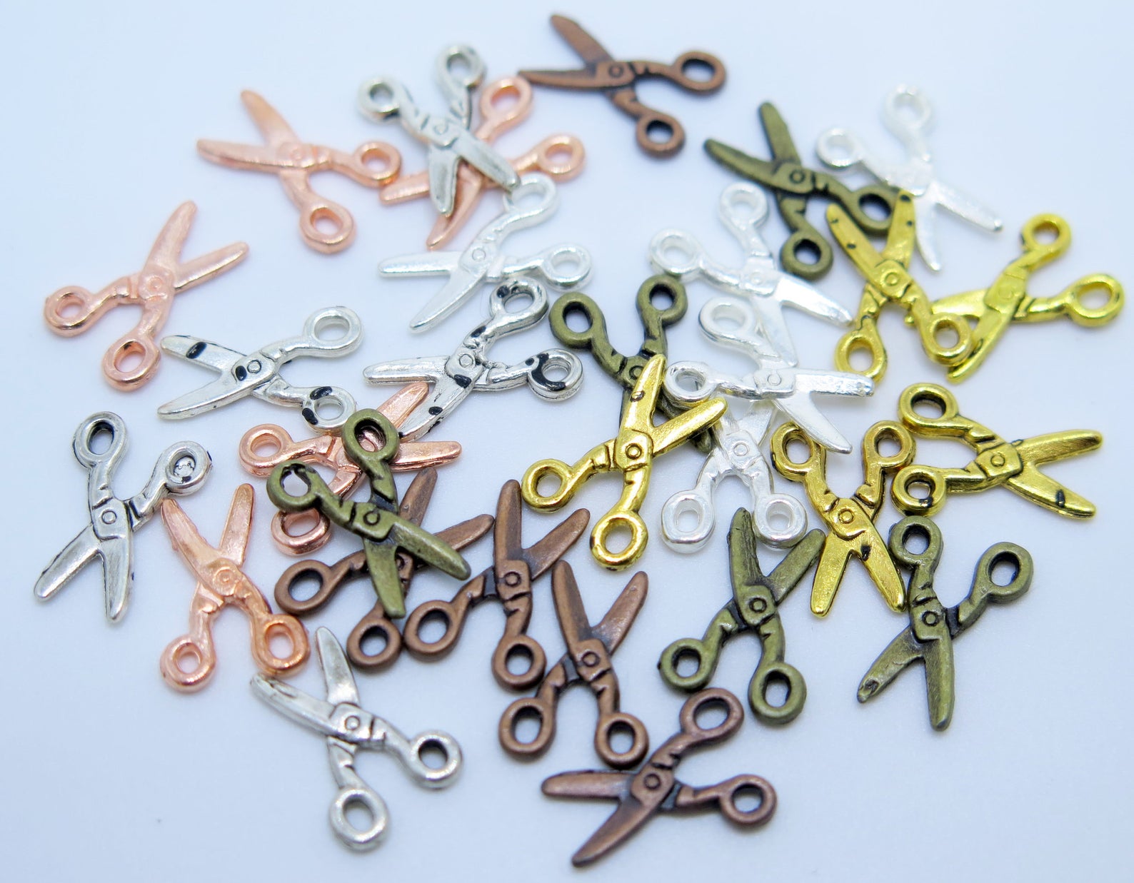 Scissor Charms, Mini Scissors, Scissor Charms Sampler Pack, Mixed ...