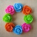 Small Roses, Mini Roses, Resin Flowers, 8pcs Mini Rose Flower Cabochons ...