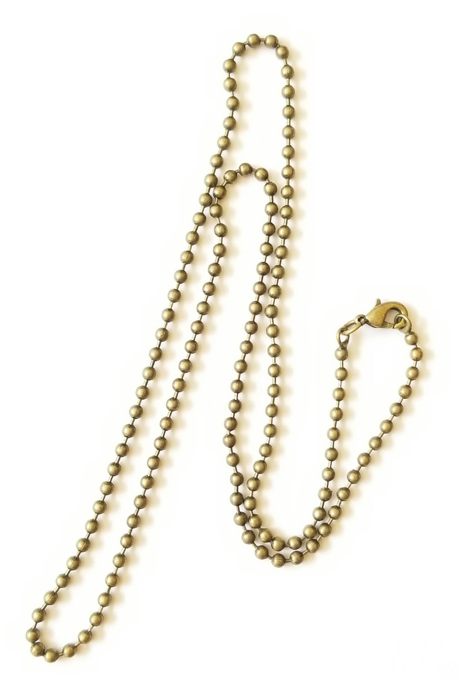 Ball Chain, Antique Bronze Ball Chain, Ball Chain Necklace, Diy ...