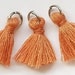 Burnt Orange Tassels, Orange Tassels, Small Cotton Tassels, Small ...