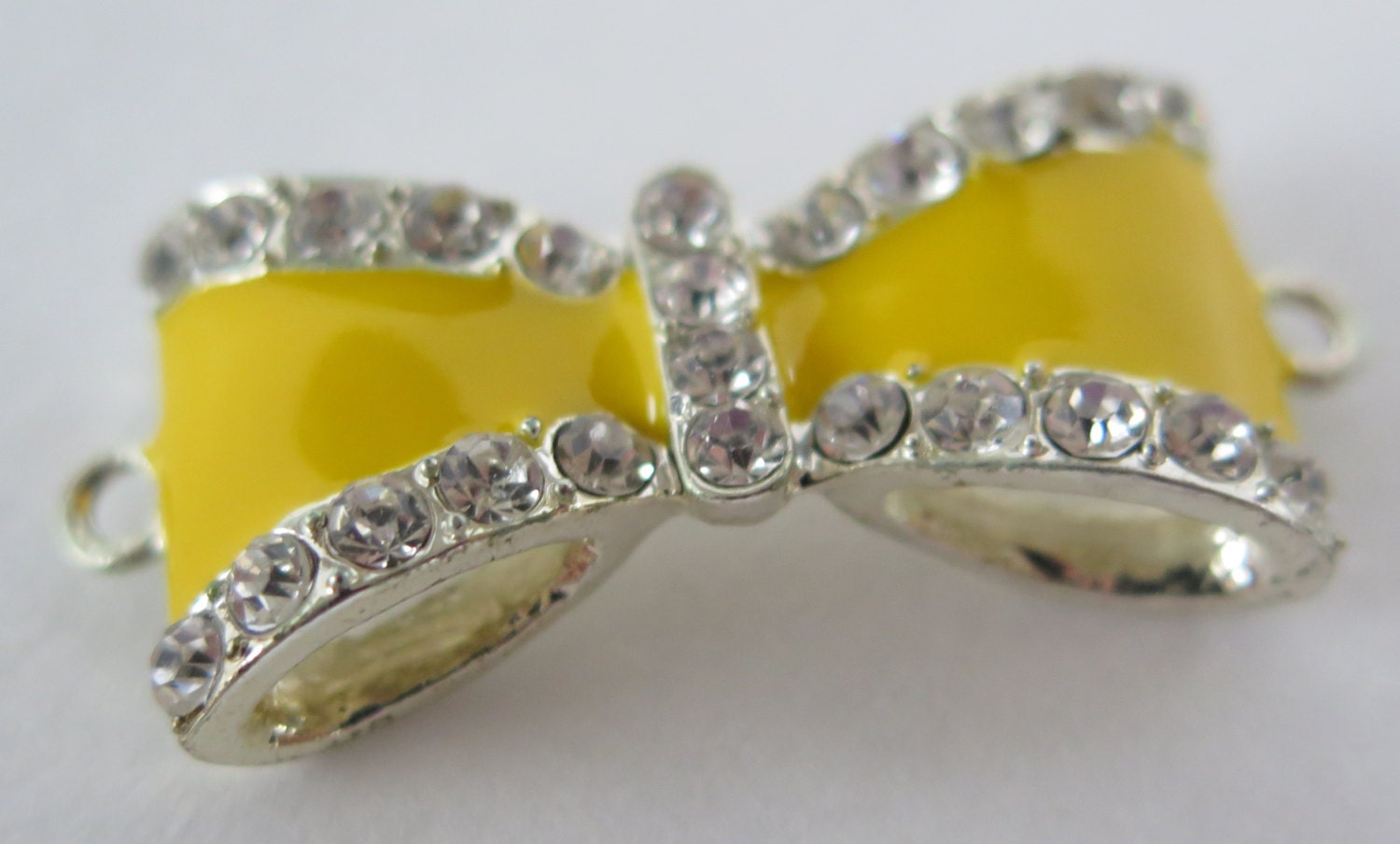 Yellow Bow 1PC Bow Connector Metal Bow Bow Pendant Bow | Etsy