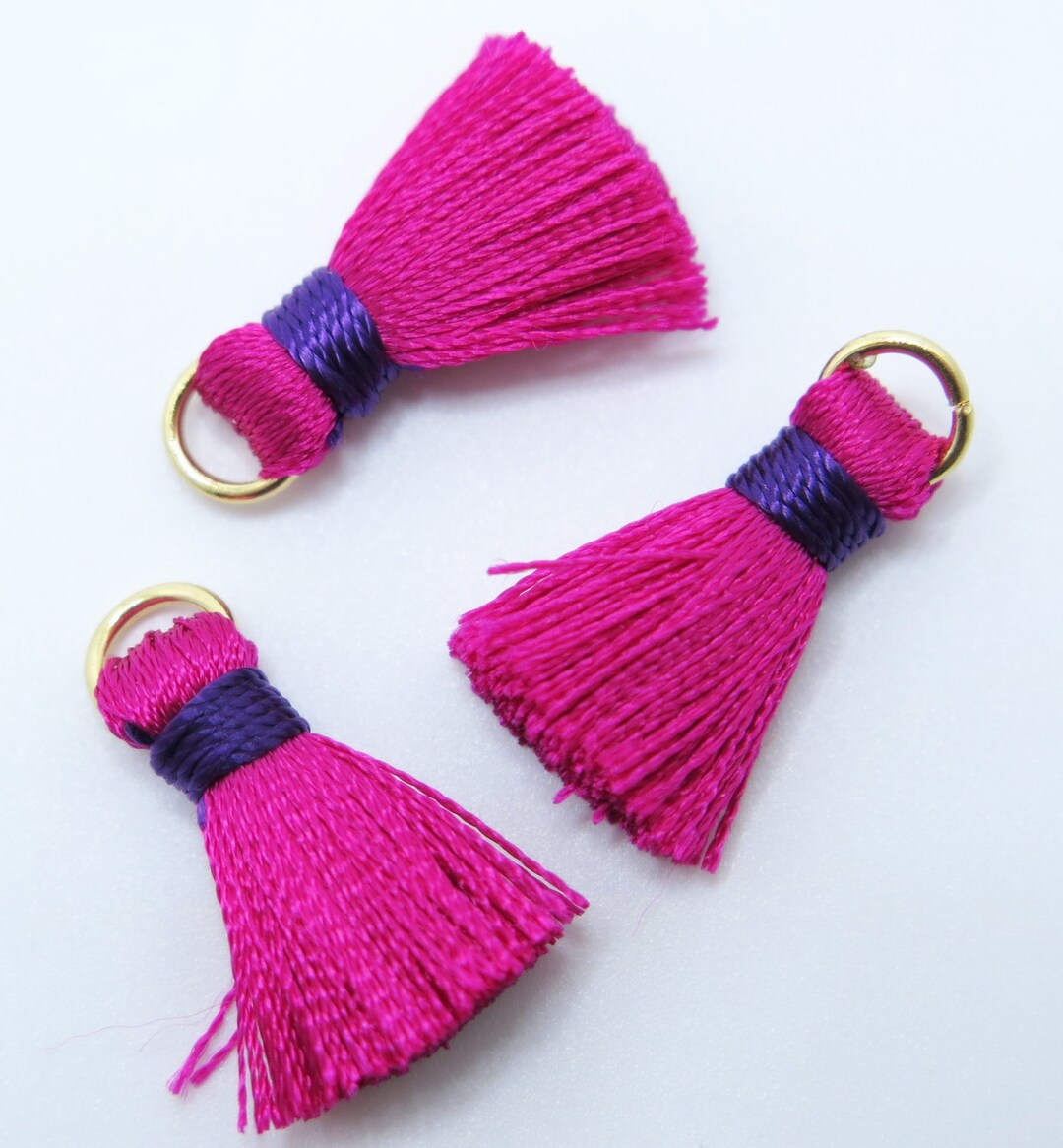 Pink Tassels, Pink and Purple Tassels, Diy Tassels, Cotton Tassels ...