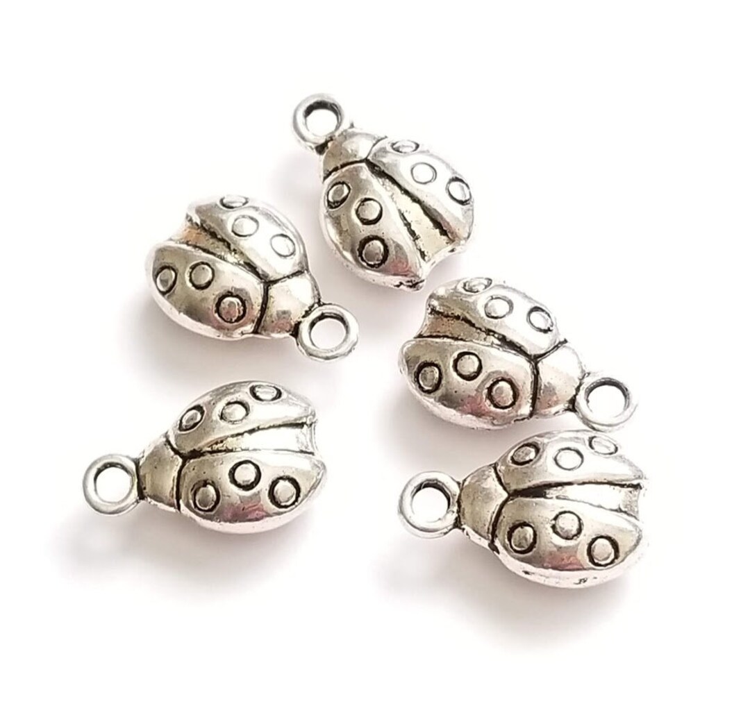 Ladybug Charms, Silver Ladybugs, Ladybugs, Ladybug Pendant, Ladybird ...
