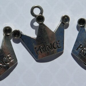Prince Charms, Crown Charms, Prince Crown Charms, Silver Crowns, 3 ...