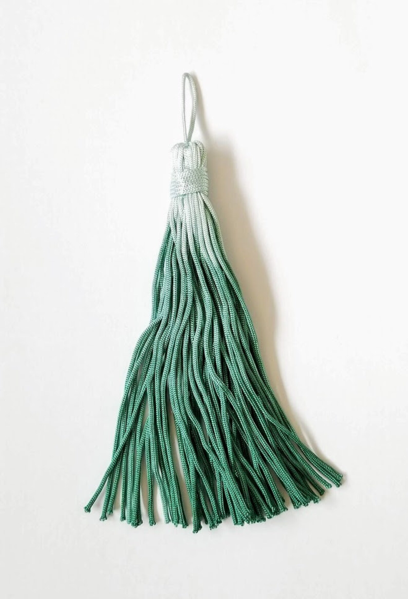 Green Tassels, Ombre Tassels, Gradient Tassels, Large Tassels, Green 1 ...