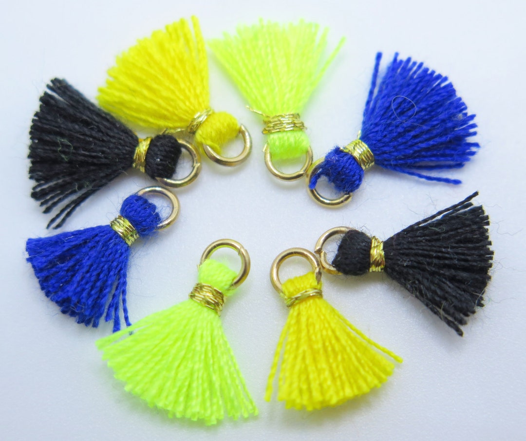 Mini Tassels, Itty Bitty Tassels, Sample Tassels, 8pcs, 10mm Tassels ...
