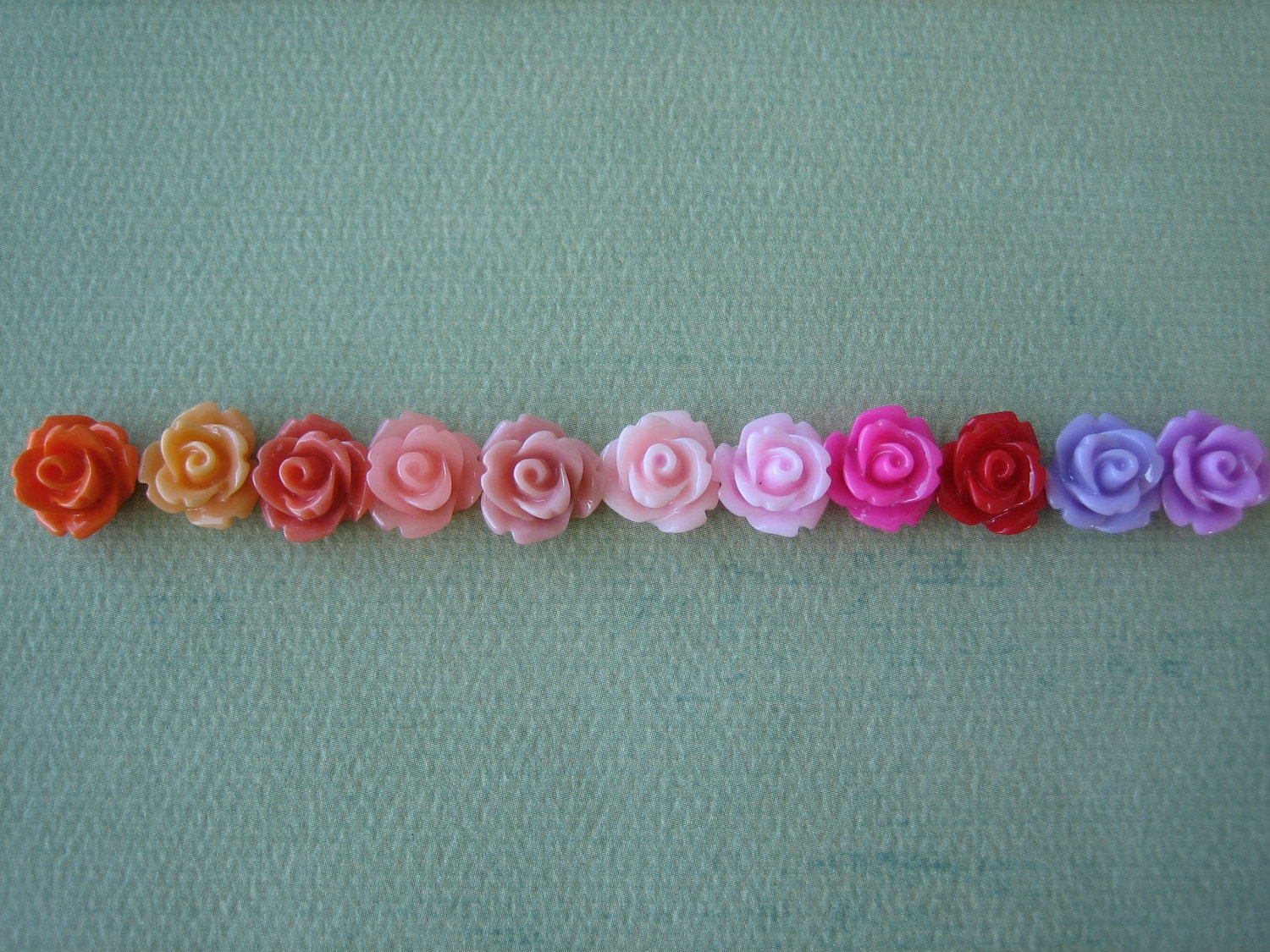 Mini Roses 10mm Mini Roses 22pcs Flower Cabochons 10mm | Etsy