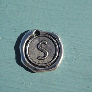 Letter S Charm, S Pendant, Initial S Charm, DIY Initial Beads, 1pc ...