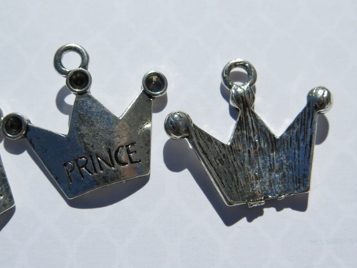 Prince Charms, Crown Charms, Prince Crown Charms, Silver Crowns, 3 ...