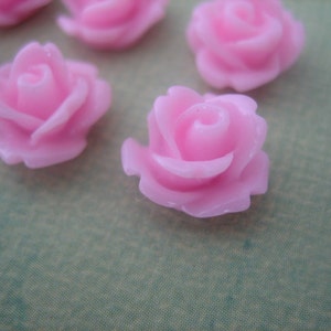 Pink Flowers, Pink Roses, 10mm Mini Roses, 6pcs Pink Mini Rose Flower ...