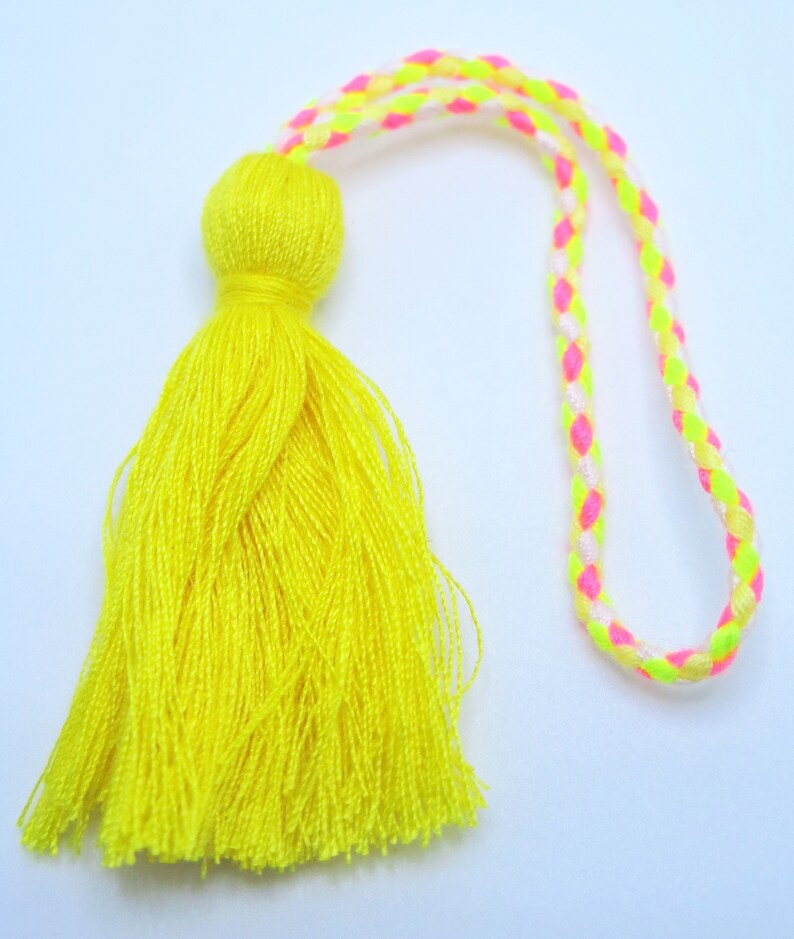 Yellow Tassels, Rope Tassels, Cotton Tassels, Yellow Tassel, Jewelry ...