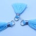 Blue and Silver Tassels, Light Blue Tassels, Blue Tassel, Tassels With ...