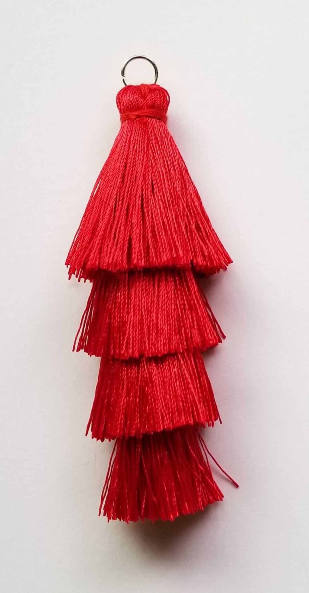 Red Tassels, DIY Tassels, Four Tier Tassel, Long Tassels, Sewing ...