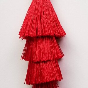 Red Tassels, DIY Tassels, Four Tier Tassel, Long Tassels, Sewing ...