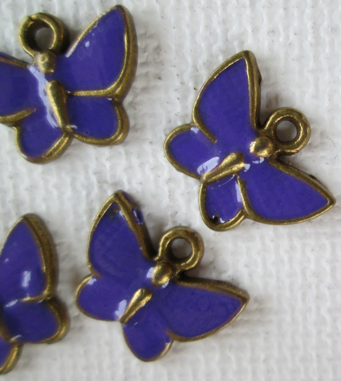 Butterfly Charms, Purple Butterfly, Mini Butterflies, 5PCS Purple ...
