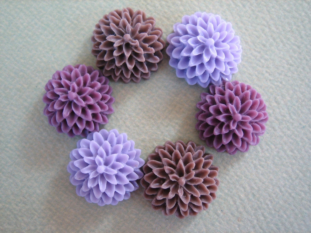 Flower Cabs, Mixed Color Sampler Pack, Violet, Lilac and Brown Cabs ...