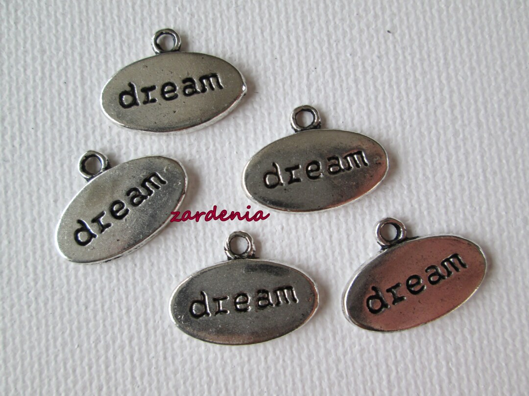 Dream Beads, Dream Charms, 5 Pieces, Oval Charms, Silver Dream Beads ...