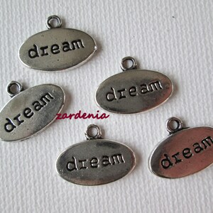 Dream Beads, Dream Charms, 5 Pieces, Oval Charms, Silver Dream Beads ...