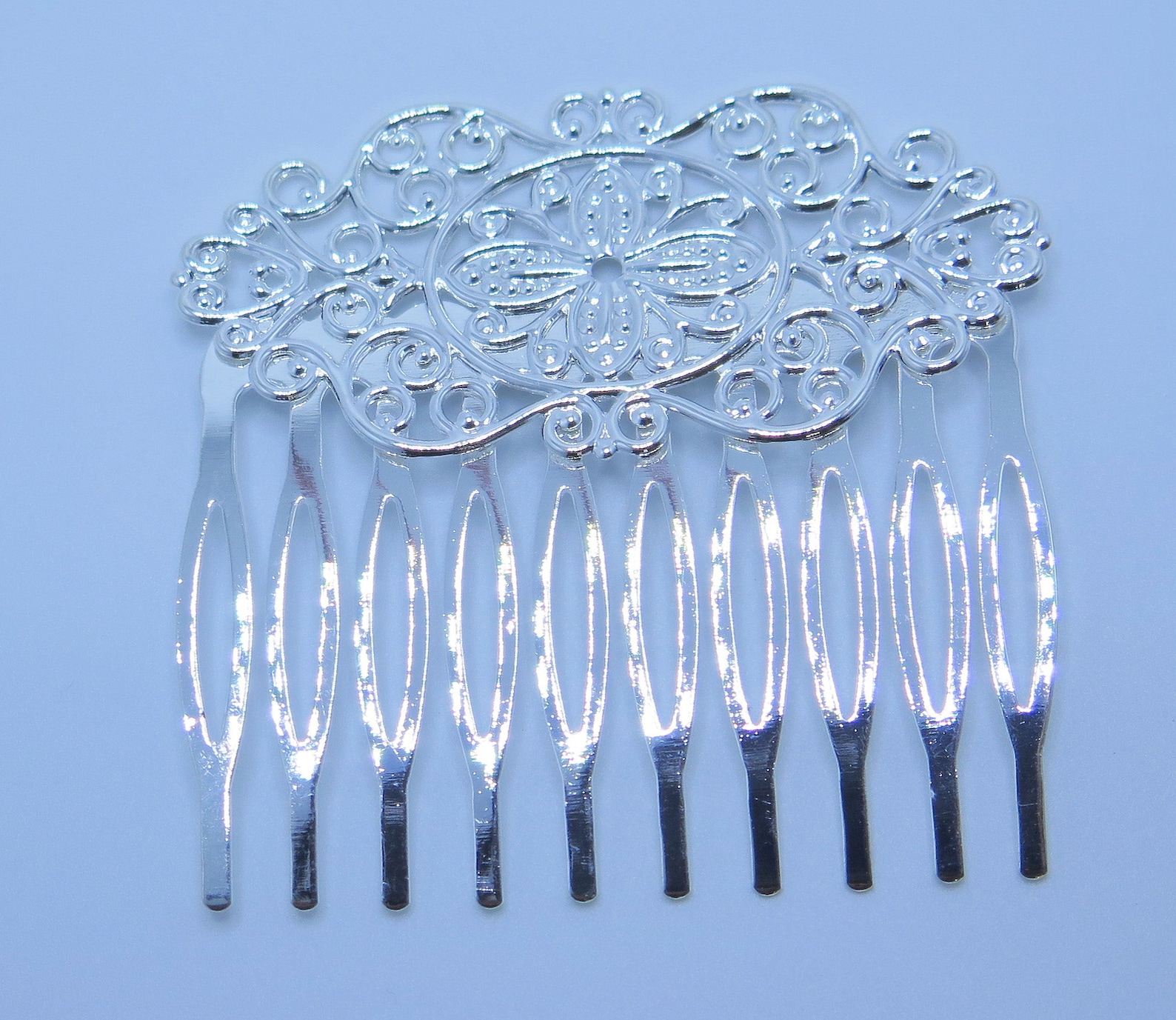 Filigree Hair Comb, Comb Blank, Hair Accessory, Wedding Hair Comb, Diy ...