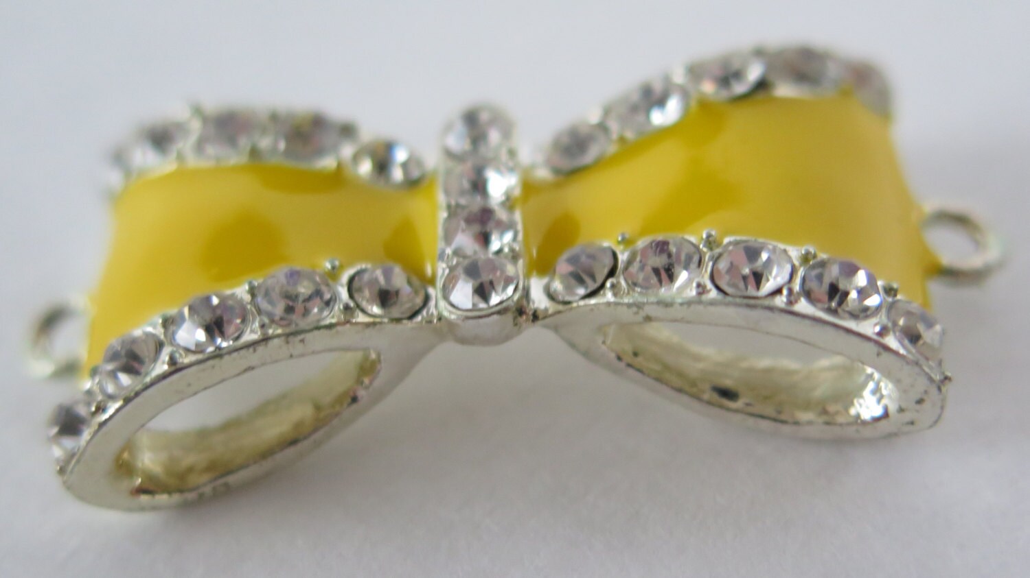 Yellow Bow 1PC Bow Connector Metal Bow Bow Pendant Bow | Etsy