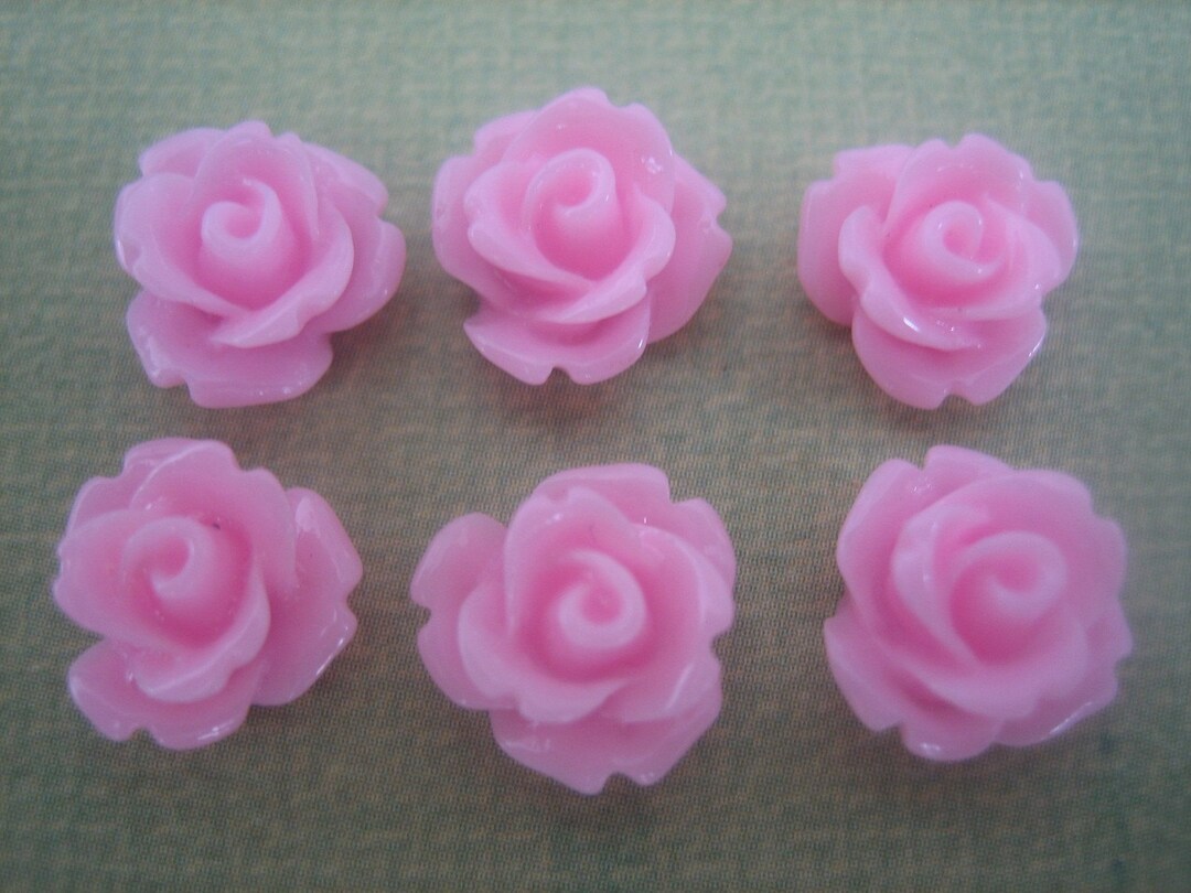 Pink Flowers, Pink Roses, 10mm Mini Roses, 6pcs Pink Mini Rose Flower ...