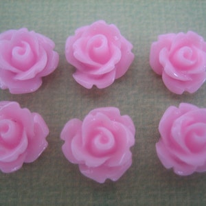 Pink Flowers, Pink Roses, 10mm Mini Roses, 6pcs Pink Mini Rose Flower ...