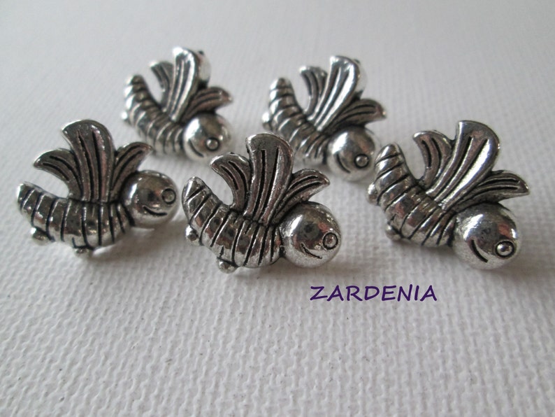 Bee Charms Silver Bees Bee Pendant 18x15mm Bead ZARDENIA - Etsy