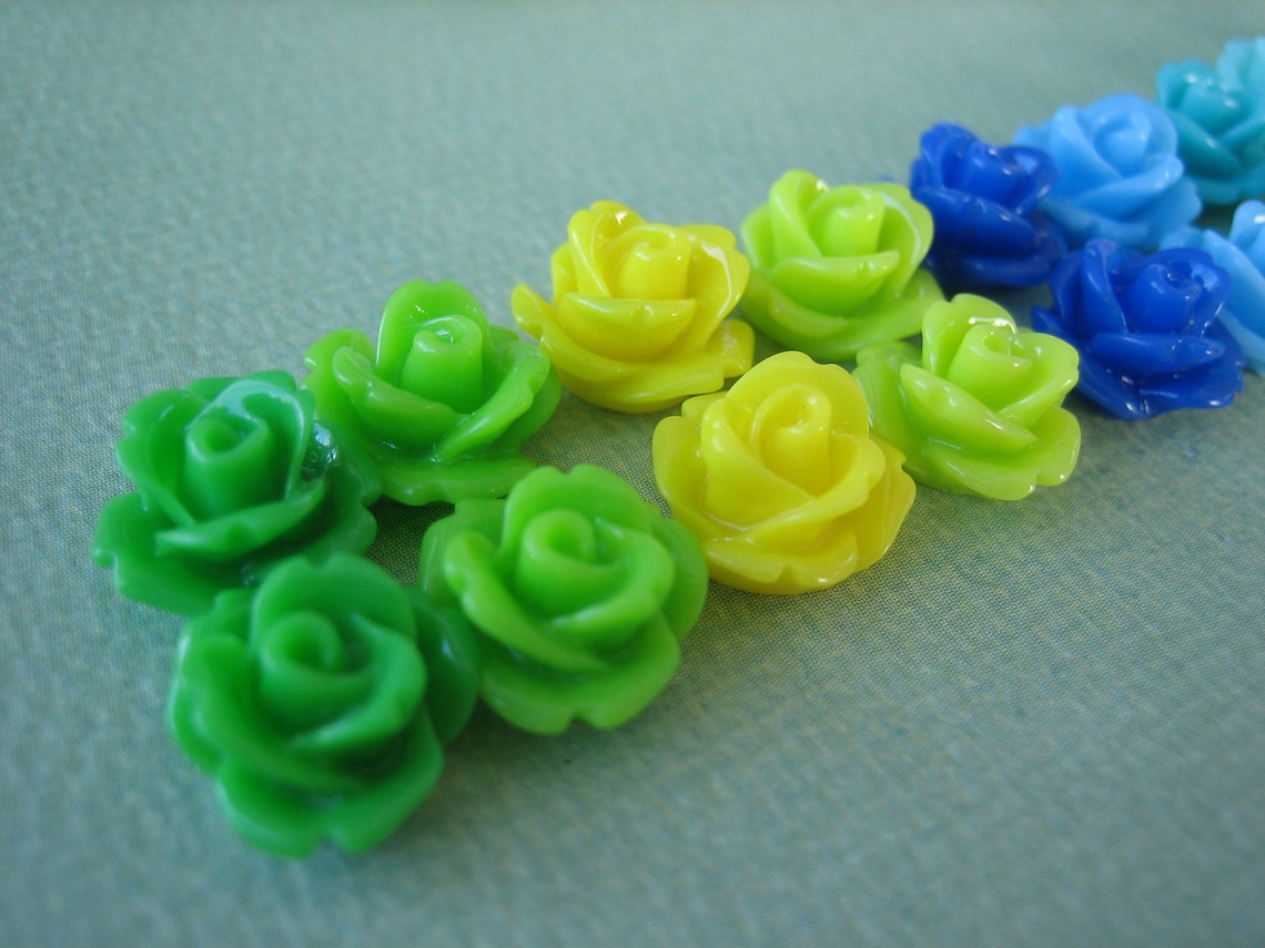 Mini Roses 10mm Mini Roses 18pcs Mini Rose Flower Cabochons - Etsy