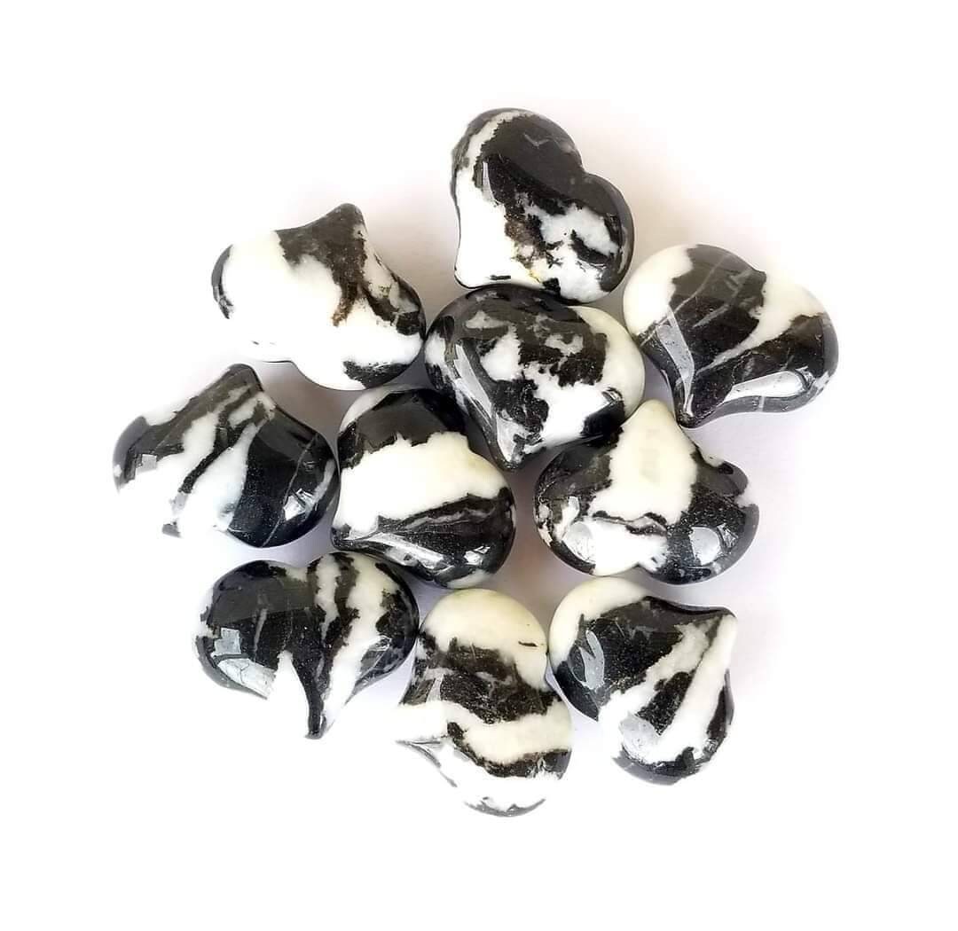 Worry Stone, Zebra Jasper Heart Stones, Worry Stones, Pocket Stones ...