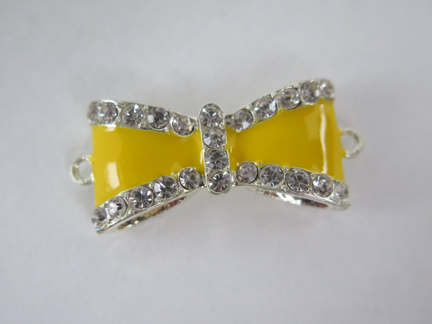 Yellow Bow 1PC Bow Connector Metal Bow Bow Pendant Bow | Etsy