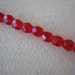 Czech Glass Bed, Red Czech Glass Beads, 38pcs Fire Polished Round Czech ...