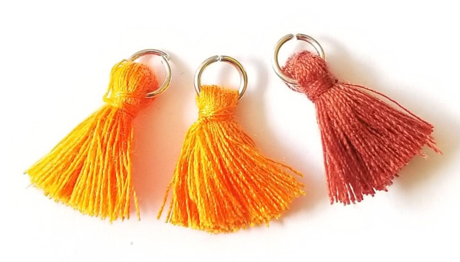 Orange Tassels, Orange Tassels Mix, Small Cotton Tassels, Small Tassels ...