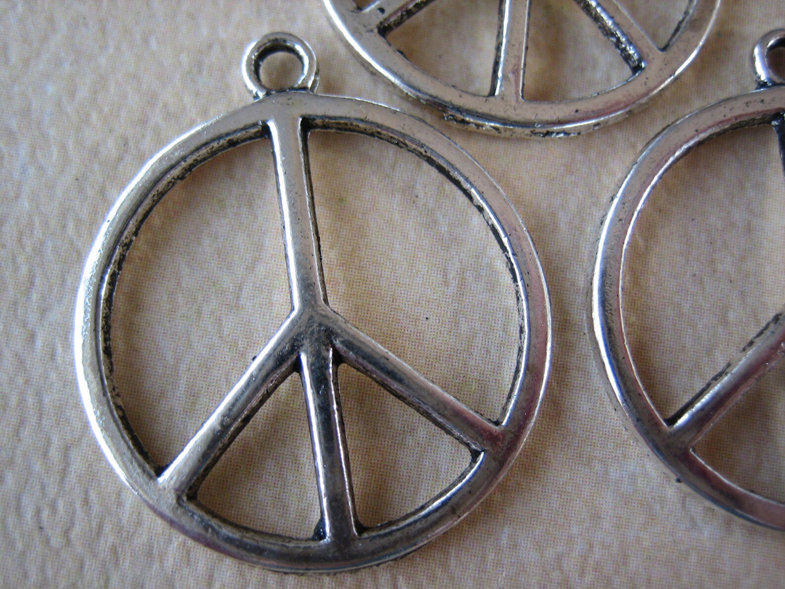 Silver Peace Pendants Peace Charms Silver Peace Charms 5pcs - Etsy