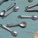 Spoons Mini Spoon Charms 10 Pcs Silver Toned Mini Spoon - Etsy
