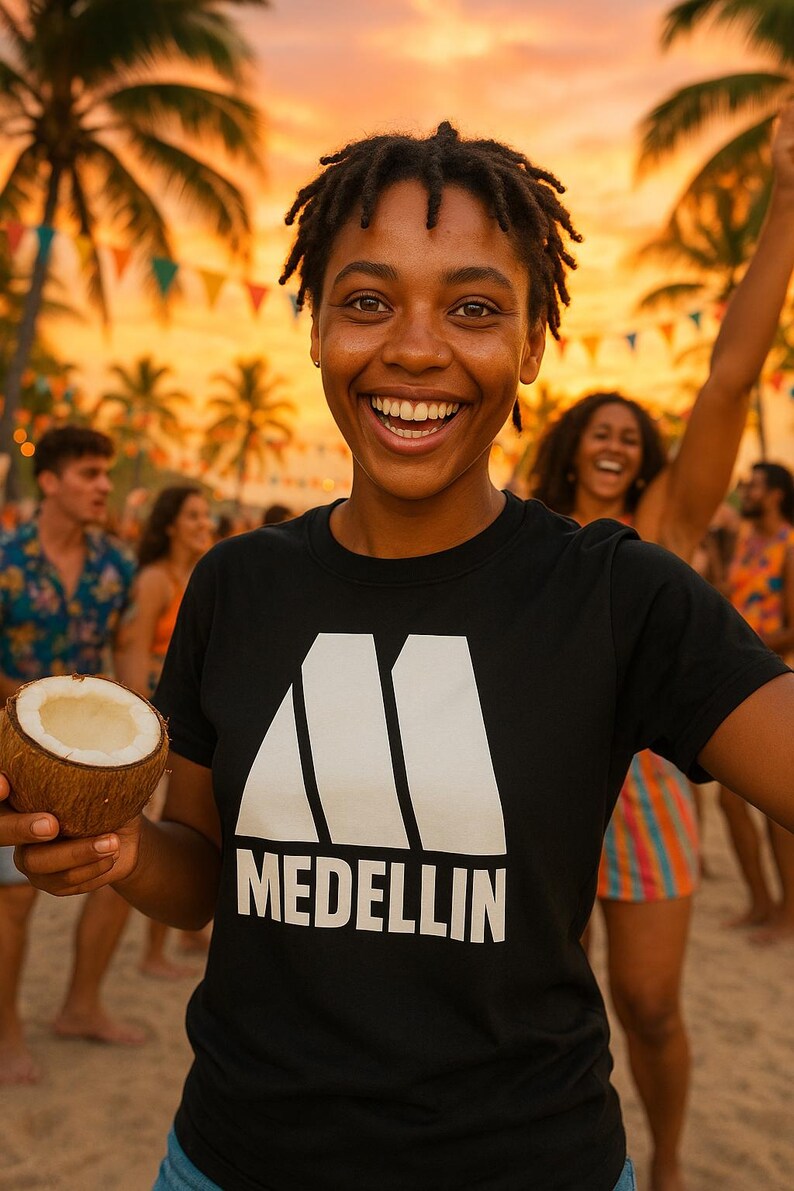 Medellin Town - City Inspired T-shirt – Retro Colombian Graphic Tee ...