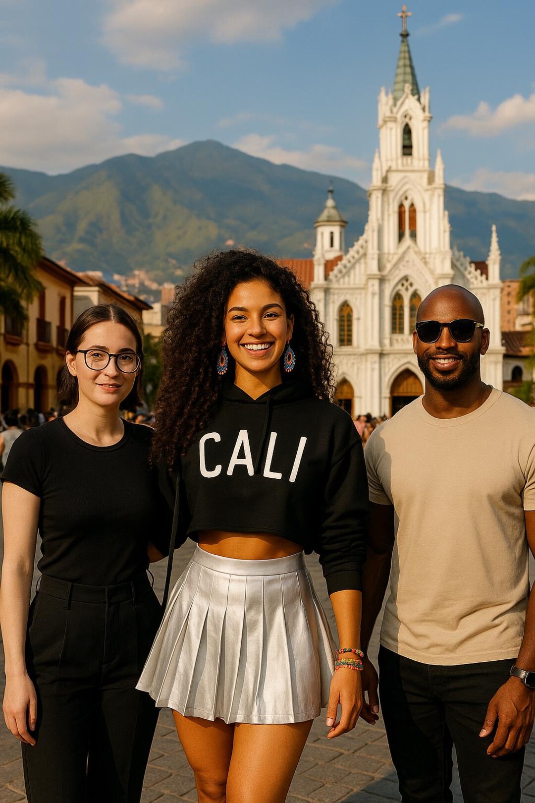 CALI Cropped Hoodie – Black Minimalist Women’s Streetwear | Colombian ...