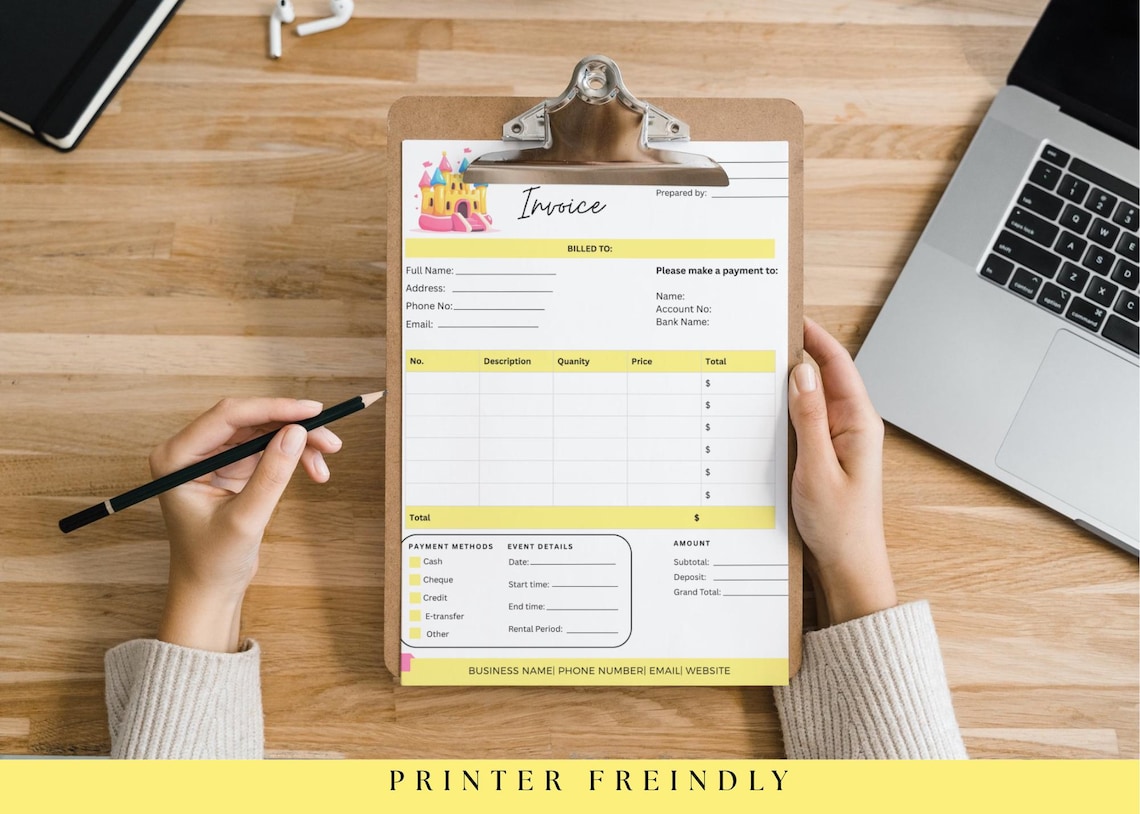Editable Bounce House Rental Agreement Template | Bounce House ...